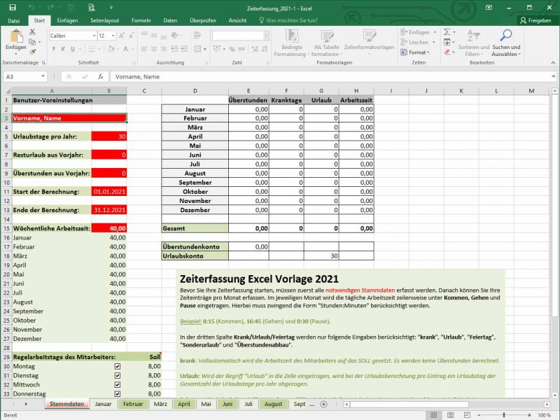 Excel Vorlage Risikoanalyse - Projektmanagement Freeware